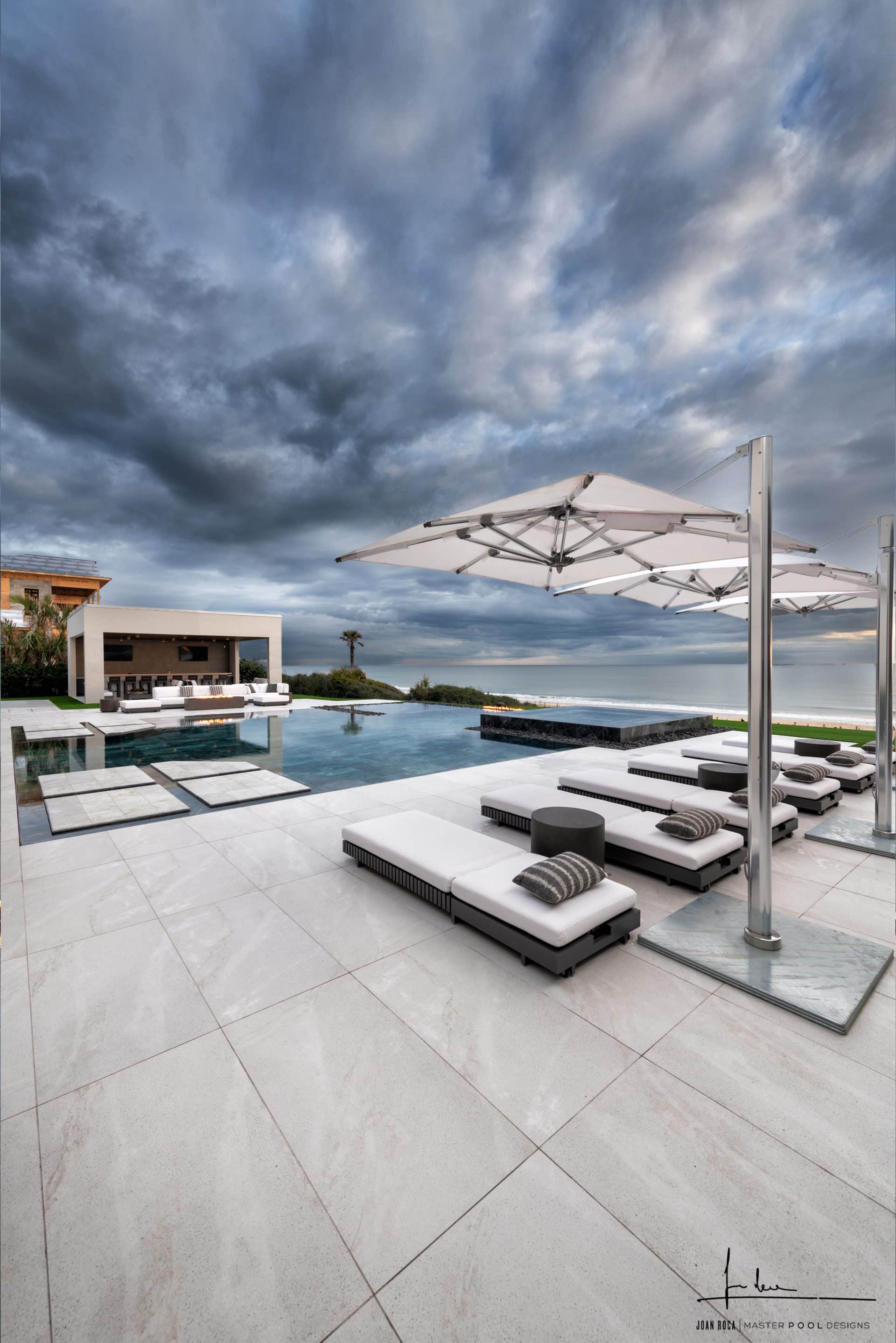 Custom Swimming Pool Design Ponte Vedra With Fire Feature